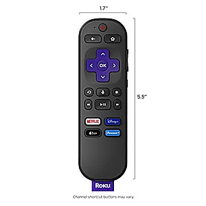 Roku Voice Remote (Official) for Roku Players, Roku Audio, and Roku TV