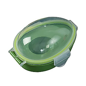 Meideli Avocado Saver Holder, Transparent Avocado Saver Keeper Fruit Storage Container, Vegetable Container Keep Fresh Kitchen Accessories, Keep Your Avocados Fresh for Days Green