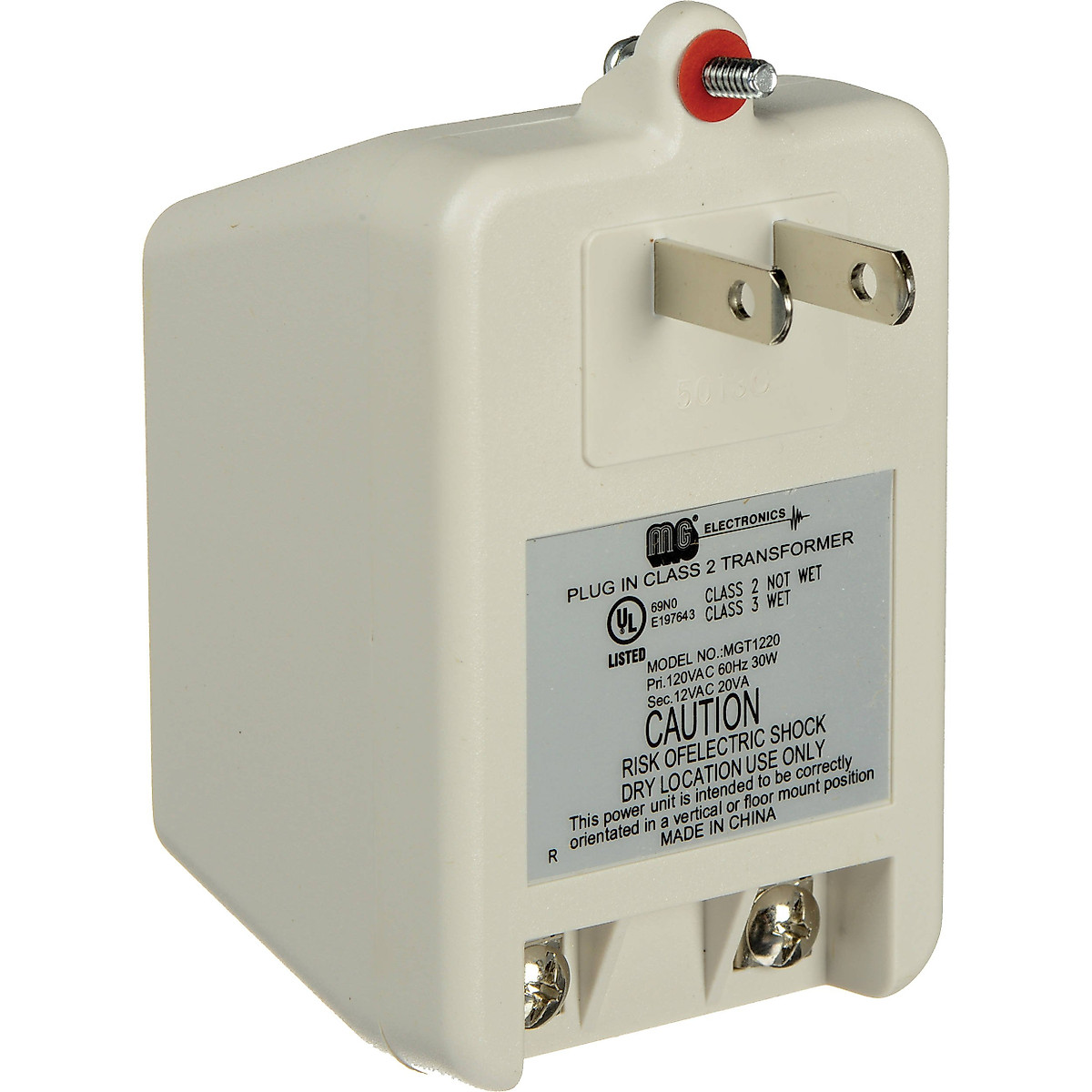 PWS-1220 12VAC 20VA Class II Power Supply AC Adapter UL 12V Transformer Plug with terminals