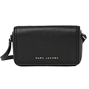 Marc Jacobs H107L01FA21 Groove Black With Gold Hardware Pebbled Leather Women's Mini Shoulder Bag