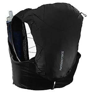 Salomon Unisex ADV Skin 12 Hydration Pack with Flask, Black/Ebony, L