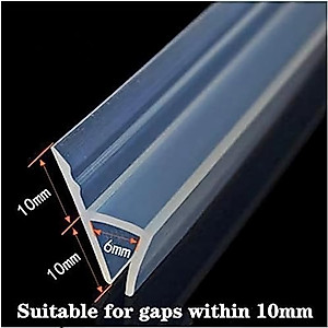 hokmly 120 Inch 10 Ft (Feet) Soft Shower Doors Sweep to Stop Leaks,Glass Door Seal Strip, Shower Silicone Seal Strip