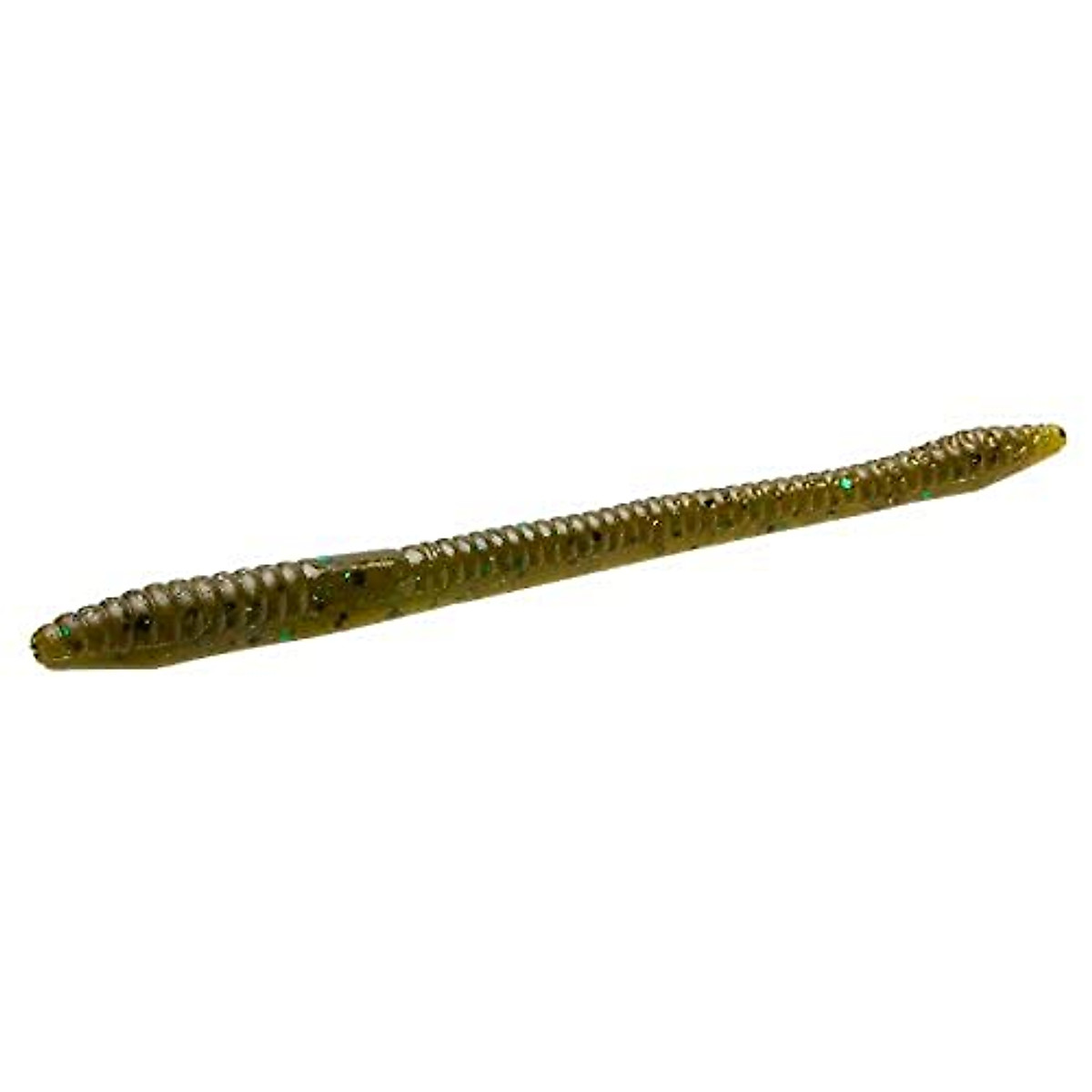 Zoom Bait Finesse Worm Bait-Pack of 20 (Green Pumpkin Green, 4.75-Inch)