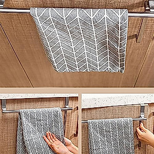 SOOVI Pot Lid Holder Steel Towel Rack Bathroom Towel Holder Stand Kitchen Cabinet Door Hanging Organizer Shelf Wall Mounted Towel Bar