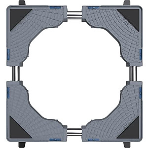 Lufia Furniture Dolly, Indoor Plant Stand, Mini Fridge Stand with 4 Locking Wheels, Adjustable Appliance Dolly Cart for Mini Fridge, Washing Machine, Refrigerator, Moving Cart, Roller Laundry Pedestal