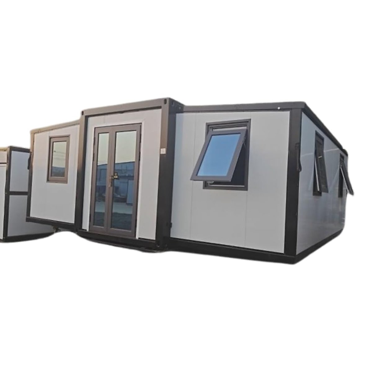 Generic Portable Folding House Container Tiny Homes prefab Home with Toilet, Sink, Shower, Folding Rooms Cabinets, Windows,., Customize