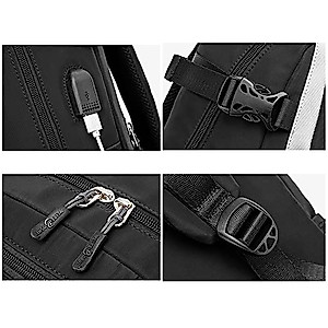 TPSTBAY Anime Casual Daypack Cartoon Travel Bookbag Oxford Laotop Backpack with USB Port Shoulder Bags For Women,Men(23)