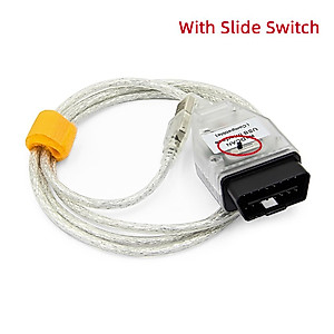 Washinglee OBD2 Diagnostic Cable Compatible for BMW E Series, for Subaru, for E60 E61 E70 E81 E83 E87 E90, E1, E92, E93 and R56. (Slide Switch)