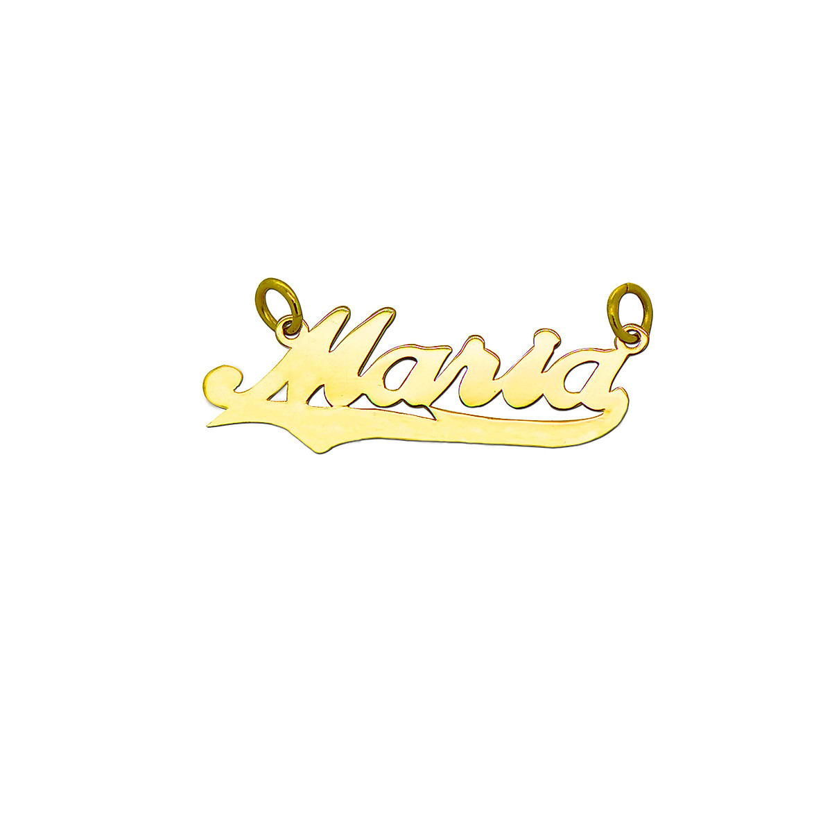 Win Jewelry 14K Yellow Gold Personalized Name Plate