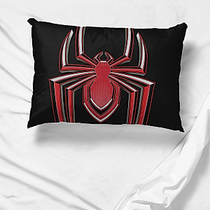 Jay Franco Marvel Miles Morales Gamerverse Be Greater 1 Single Reversible Pillowcase - Double-Sided Kids Super Soft Bedding