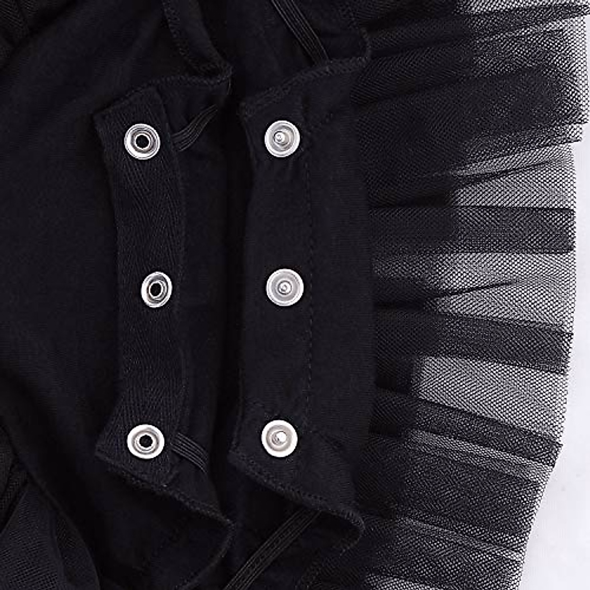 OPAWO Baby Girls Tutu Skirt Infant Toddler Tulle Dress Skirt Baby Bloomers with Diaper Cover Cake Smash Outfit Girl 0-24 Months(Black)