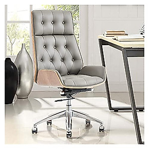 SEASD Executive Massage Ergonomic Swivel High Back Thick Cushion PU Leather Office Chair