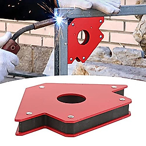 Welder Positioner Power Tool, Magnetic Welding Setup Holder Carbon Steel Compact 4 Pcs 50LB Easy Operation with Grip Hole for Hanging