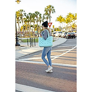 FROGG TOGGS womens Tote Lightweight, Washable Eva Beach Beyond HANDBAG, Navy, Navy US