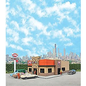 Walthers Cornerstone N Scale Building/Structure Kit DQ Grill & Chill Restaurant