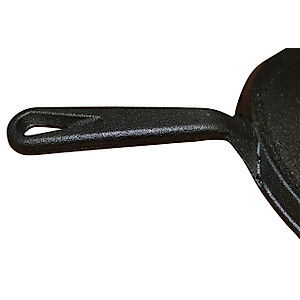 IMUSA USA Preseasoned Cast Iron Comal 9.5-Inch, Black