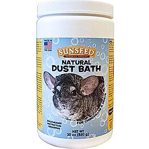 Sunseed Natural Dust Bath for Chinchillas, 30 Ounce Container