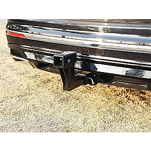 TOPTOW 2-inch Receiver Trailer Hitch Extension Riser with 6-inch Rise/Drop, 2-inch Solid Shank, 10000lbs Capacity with Hitch Lock Chrome