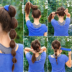 EAONE Clear Elastic Hair Rubber Bands, 1500pcs No Damage Mini Hair Ties Small Tiny Ponytail Holder, Hairstyling Accessories for Women Girls, 20mm in Diameter and 2mm in Width