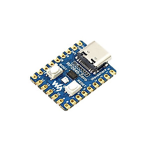 Coolwell RP2040-Zero Based On Raspberry Pi Microcontroller RP2040, Low-Cost, High-Performance Pico-Like MCU Board, USB-C Connector with Pre-soldered Header
