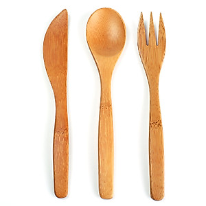 TO GO WARE Bamboo Fork Knife Spoon Set, 1 EA
