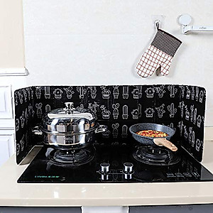 2 Pieces Anti Splatter Guard Oil Splatter Screen Board Aluminum Foil Oil Block Oil Barrier for Kitchen Restaurant Use