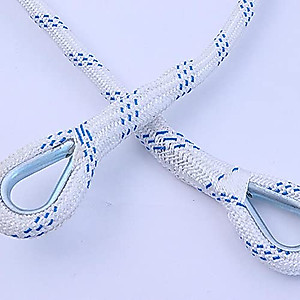 FGQCBBYC Escape Rope Ladder, Fire Escape Ladders Home Lifeline Ladder Emergency Rope Ladder Load Capacity up to 2000 Lb Rope Ladder Escape Ladder/12M/39Ft