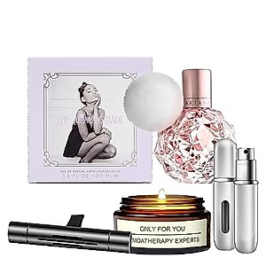 Ari Perfume for Women, 3.4 oz, Eau de Parfum Spray - Gift Set Pack With Lavender Soy Candle, Car Air Fresheners, and Empty Travel Perfume Atomizer