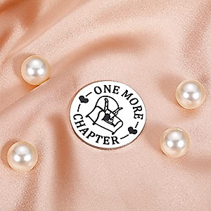 Funny Gifts Decision Coin for Book Lovers Teen Boys Girls One More Chapter Decision Maker for Son Daughter Teens Stocking Stuffers for Men Women Friends Bookworm Reader Student Coworker Reading Gifts