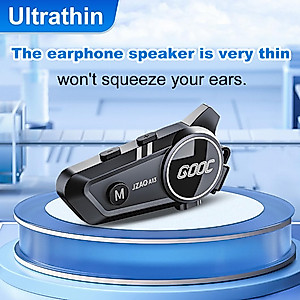 JZAQ Motorcycle Helmet Bluetooth Headset Motorcycle Helmet Speakers Intercom 2 Riders Noise Cancellation Speakers Communication Systems Motorcycle Riding/ski/Cycling/Sports