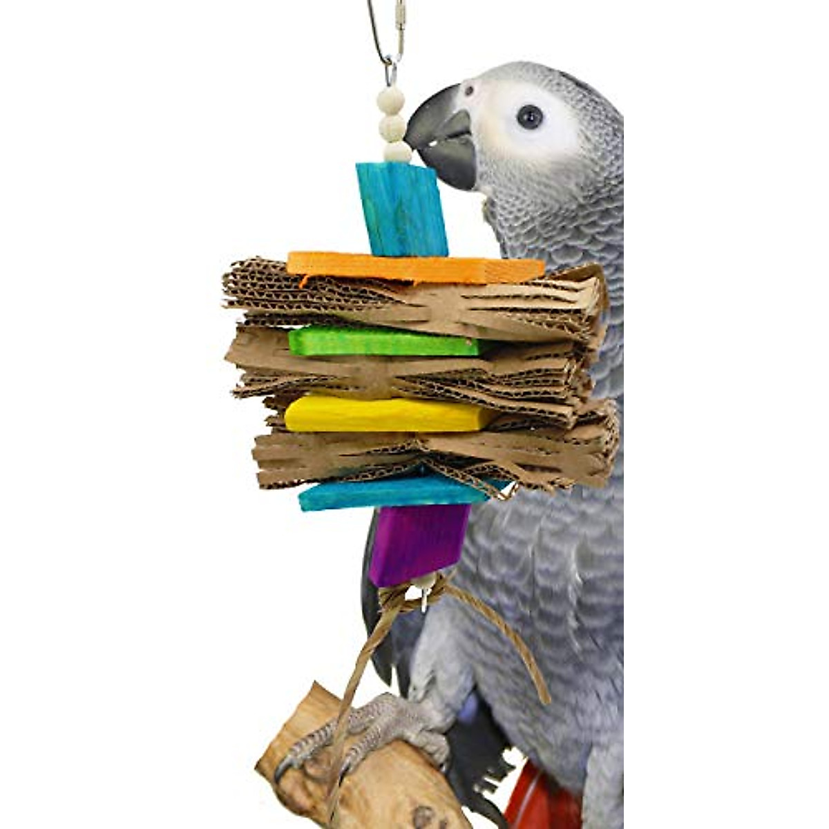 Bonka Bird Toys 1057 Paper Squash Shredding Foraging Natural Parrot Quaker Parrotlet Budgie Macaw