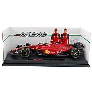 Bburago F1 Ferrari #55 Carlos Sainz 2022 1/18 Diecast Model Car 16811