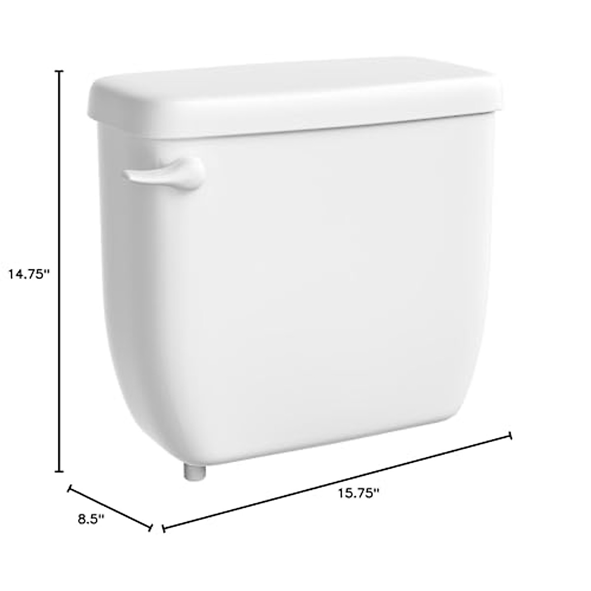 PROFLO PF2312 Jerrit Toilet Tank Only - Less Seat - White