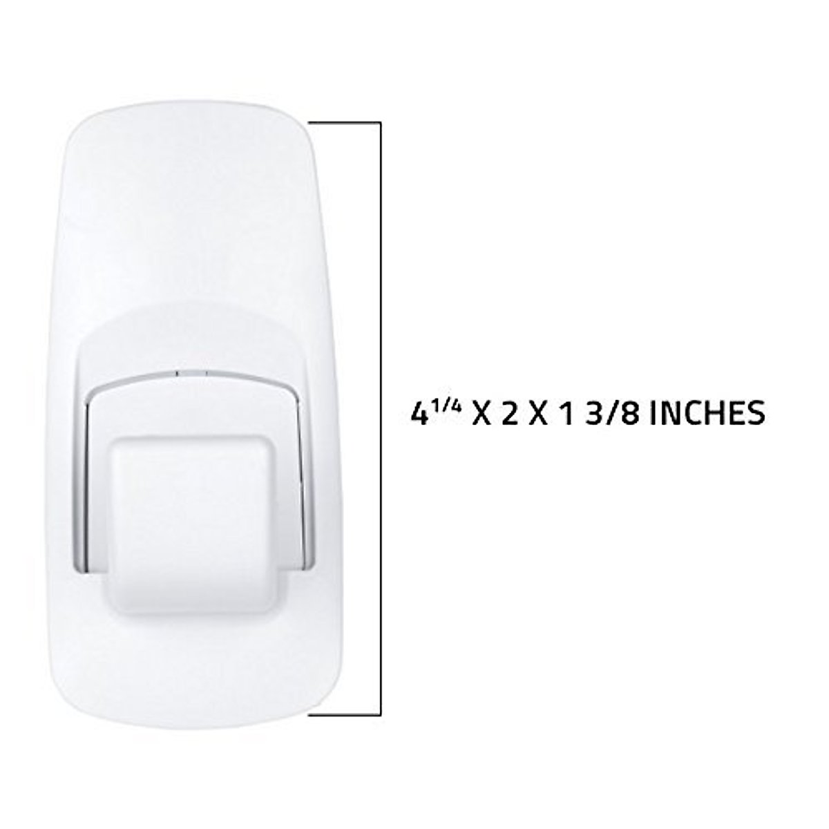 Command Jumbo Hook with Strips 17004ES- White, Pack of 1 with A Prep Pad for Fast and Easy Application
