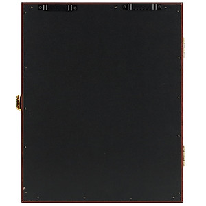 DisplayGifts Minifigures Dimensions Display Case Thimble Wall Mount Cabinet Door Lockable LG-CN30 Mahogany