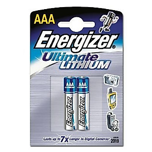 Energizer L92 Photo AAA Ultimate Lithium Battery 2 Pack