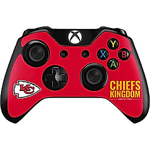 Skinit Decal Gaming Skin compatible with Xbox One Controller - Officially Licensed NFL Kansas City Chiefs Team Motto Design