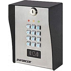Seco-Larm SK-3133-PPQ Heavy-Duty Outdoor Access Control Keypad with Proximity Reader, Heavy-Duty Stainless-Steel Faceplate with a Coated Steel Backing, 12~24 VAC/VDC Operation, IP66 Weatherproof