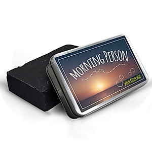Gears Out Morning Person Serial Killer Soap - Novelty Bath Bar for Men and Women - Black Soap, Handcrafted, Made in the USA, Contains Activated Charcoal
