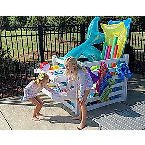 Zippity Outdoor Products ZP19061 36" W x 64" L x 38" H Zippity Poolside Deckbox Storage Organizer