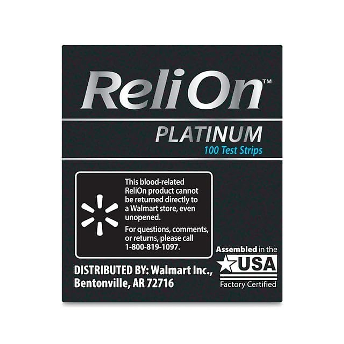 Relion Test Strips- Platinum 50 Count Testing Blood Glucose (Pack of 3), Boxed by Fusion Shop Store