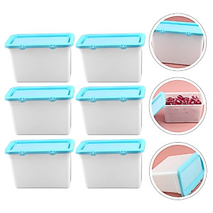 Zerodeko Laundry Pod Container with Lid 6pcs Laundry Pod Box Laundry Canister Clothes Washing Storage Canister Plastic Wrapping Boxes Laundry Container Laundry Beads Case Laundry Holder