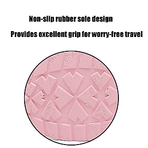 KCTRFSJ Women's Woven Air Cushion Orthopedic Sneakers,Fashion Wedge Platform Slip on Loafer Walking Shoes with Arch Support,Comfortable Casual Stretch Toning Rocker Shoes (Pink,8.5)