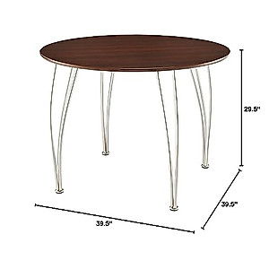 DHP Bentwood Round Dining Table Top.Legs sold seperately, Espresso Brown, Medium