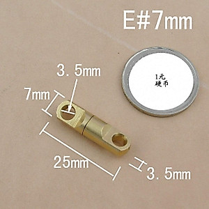 ZHONGJIUYUAN 20-Pack 7mm Heavy Duty Ball Bearing Swivel, Fishing Swivels, Brass Fishing Hook Line Connector, Fishing Tackle Accessories,Keychain Rotating Connector