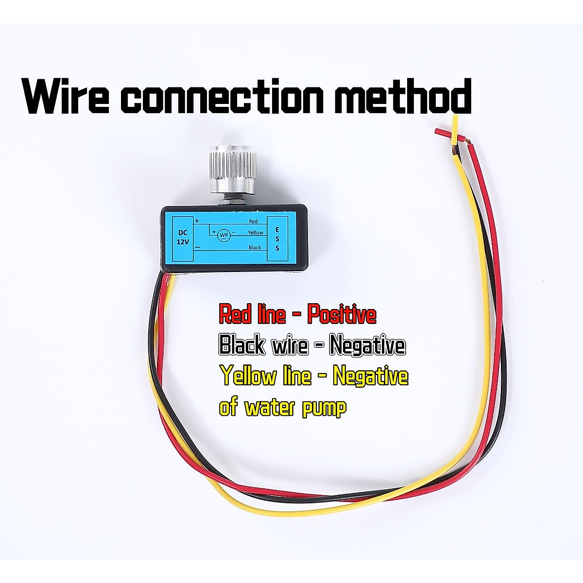 Adjustable Pressure Switch of Electric Spray, 12V Motor Speed Controller, Control Machine Rotation Speed, Suitable for Agriculture, Animal Husbandry, Fishery, Forestry (with Buzzer Alarm)