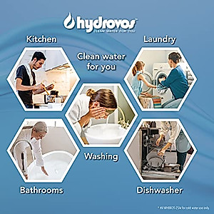 HYDROVOS 25 Micron 20" x 4.5" Sediment Water Filter, NSF Certified Replacement Cartridge for Whole House Water Filter System, Compatible with ECP5-BB, AP810-2, HDC3001, CP5-BB, SPC-45-1005, ECP1-20BB