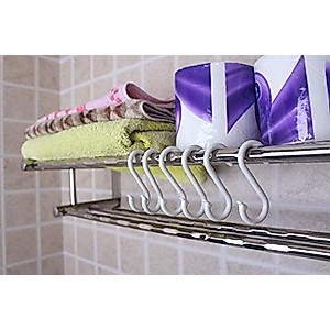 Multi Purpose Plastic Large S Shaped Hook Pack of 12