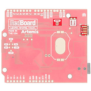 SparkFun RedBoard Artemis Machine Learning Development Board Includes BLE One megabyte of Flash USB-C connector Qwiic I2C MEMS microphone Compatible with Arduino IDE Run TenserFlow models R3 footprint