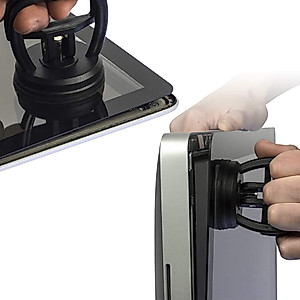 Willhom Disassembly Heavy Duty Suction Cup Opening Removal Tool 2 Pack for LCD Screen Repair of Laptops Tablets Phones(Black)